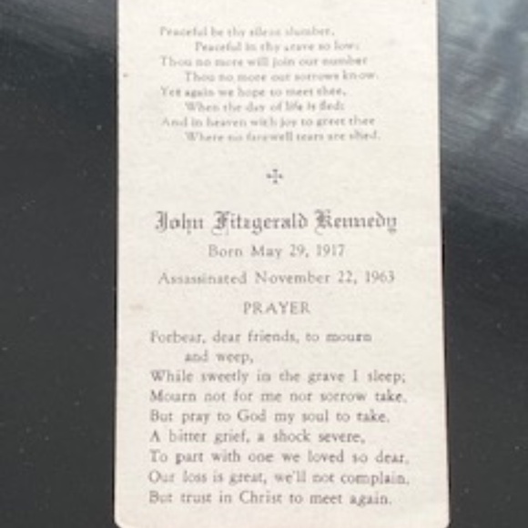 religious prayer card | Other | John F Kennedy Catholic Prayer Card ...